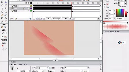 flash路上动画实例-红旗飘