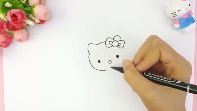 儿童涂鸦简笔画,速画凯蒂猫-超清