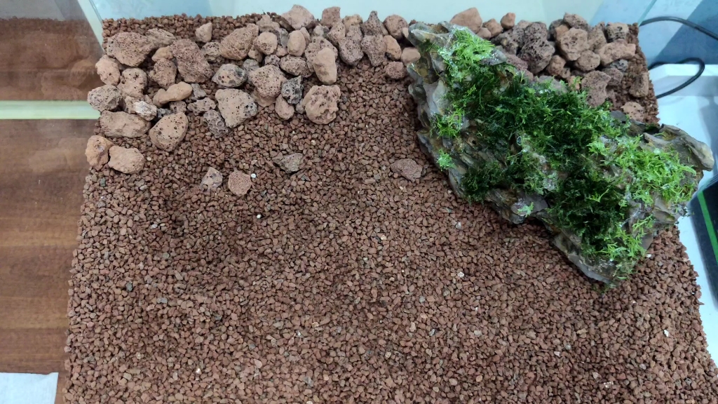 生态缸松皮石造景