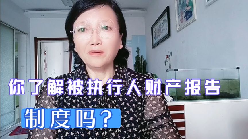 带你了解被执行人财产报告制度