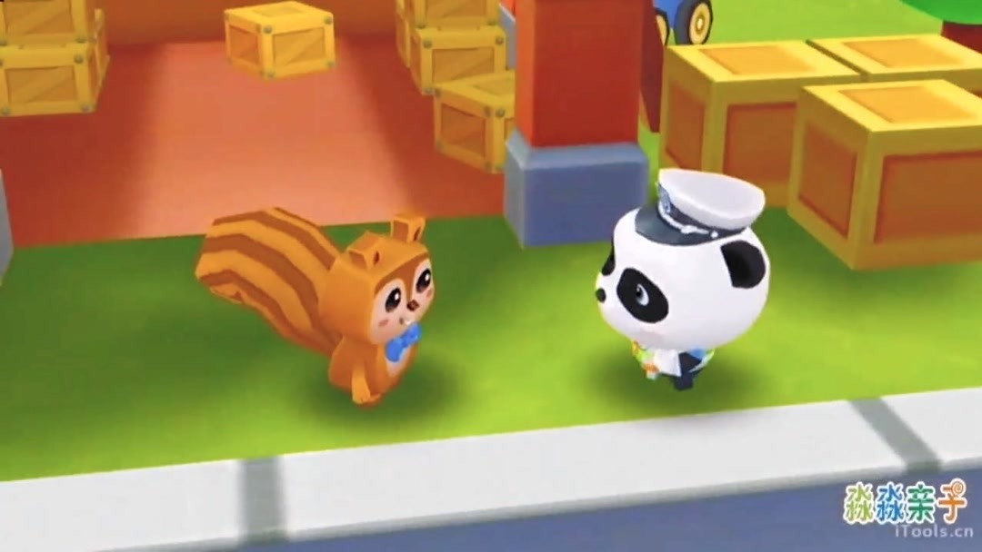 警察如何指挥交通的宝宝巴士宝宝