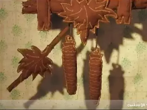 手工布制咕咕钟动画