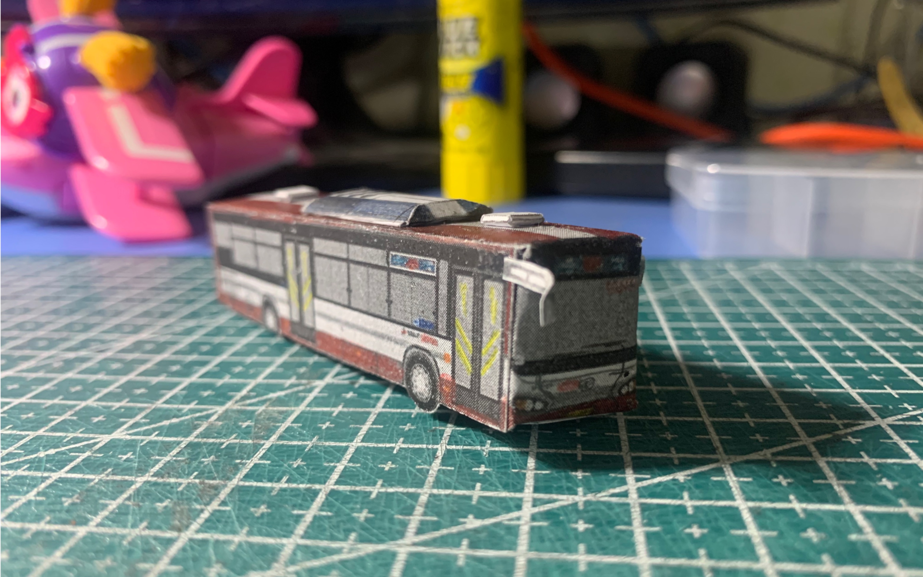 [纸模制作]北京公交海格KLQ6129GAE6模型,制作过程、成品展示