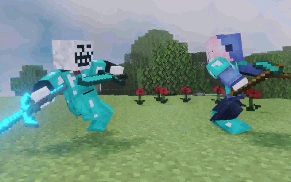 我的世界自制打斗动画