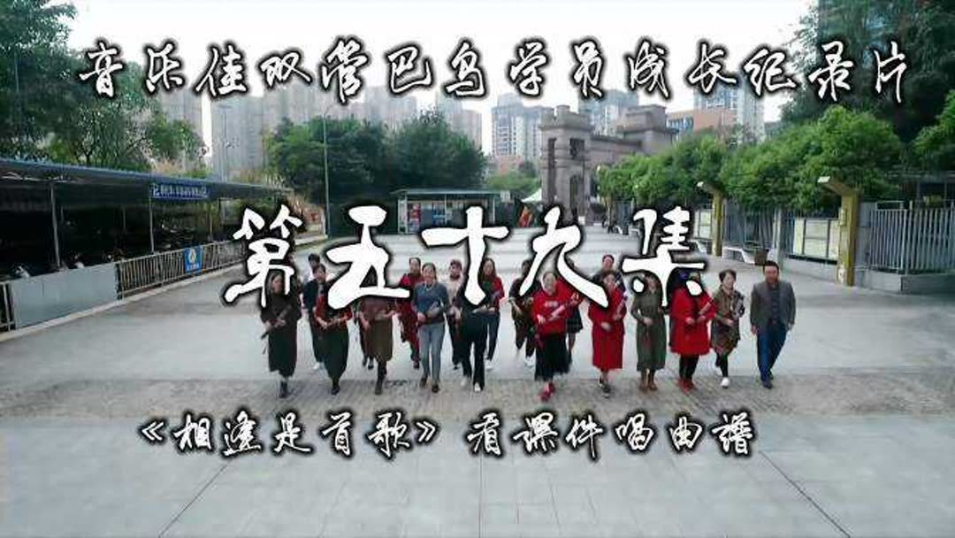 第59集 《相逢是首歌》看课件唱曲谱 简谱音乐佳双管巴乌纪录片