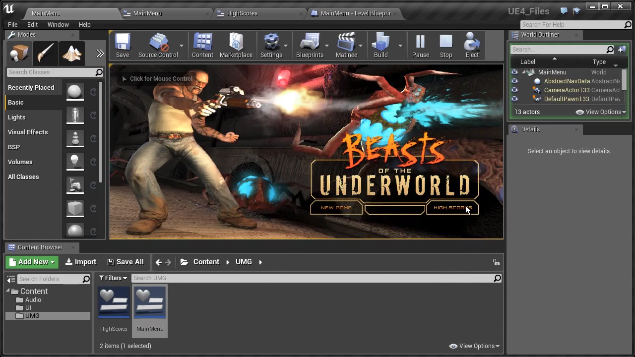 虚幻4引擎UI用户界面设计训练(射击游戏制作)