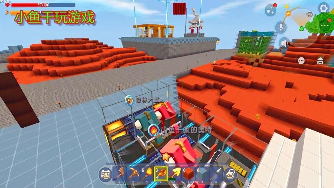 迷你世界:生存模式徒弟在海上建造的大桥,坐车都需要很久