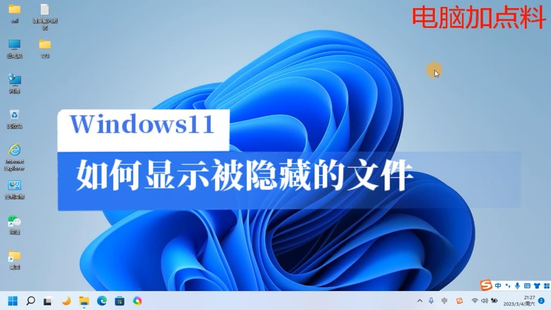 Windows11如何显示被隐藏的文件,小白轻松上手!