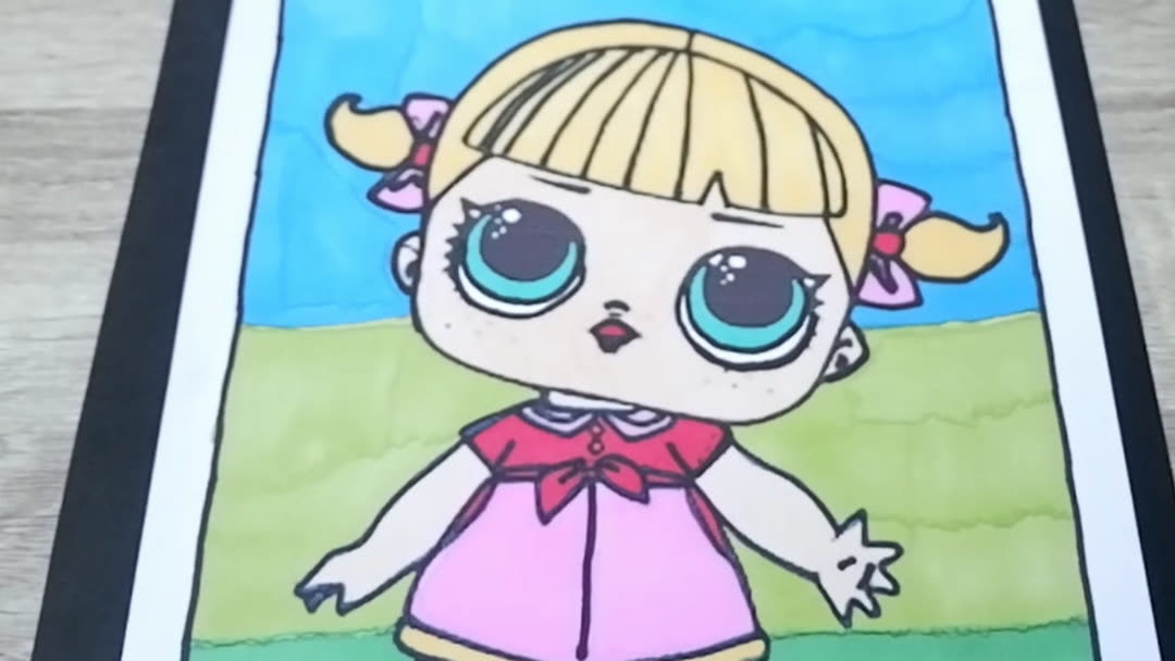 儿童启蒙游戏:简单绘画小公主,色彩缤纷好漂亮!