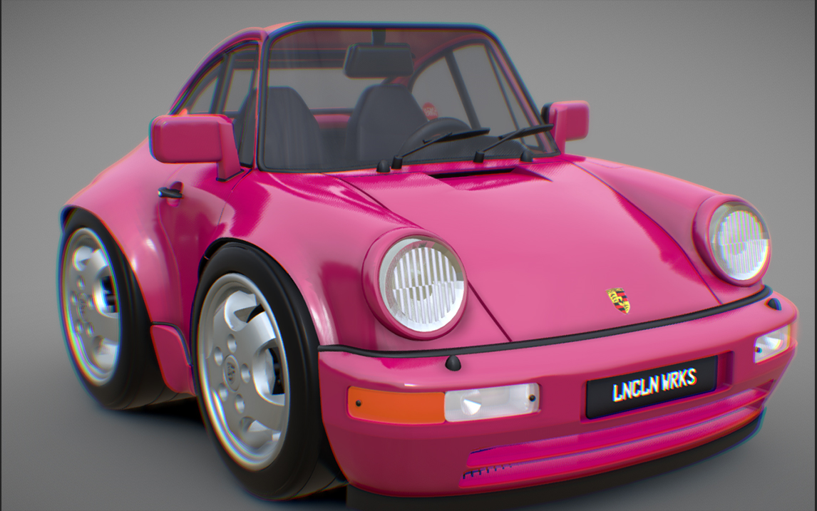 【Maya道具建模】谁还没有辆属于自己的保时捷呢——保时捷模型制作
