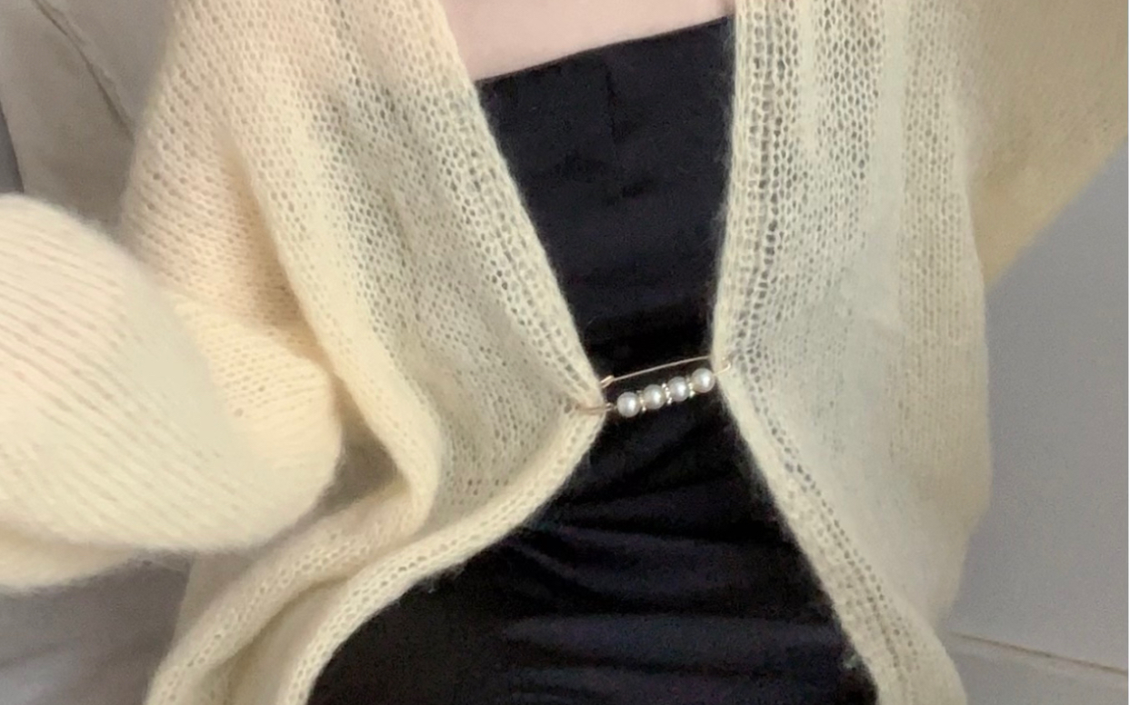 简约慵懒风马海毛开衫毛衣编织教程