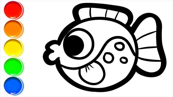 趣味简笔画,绘制创意海底世界并着色,太棒了!