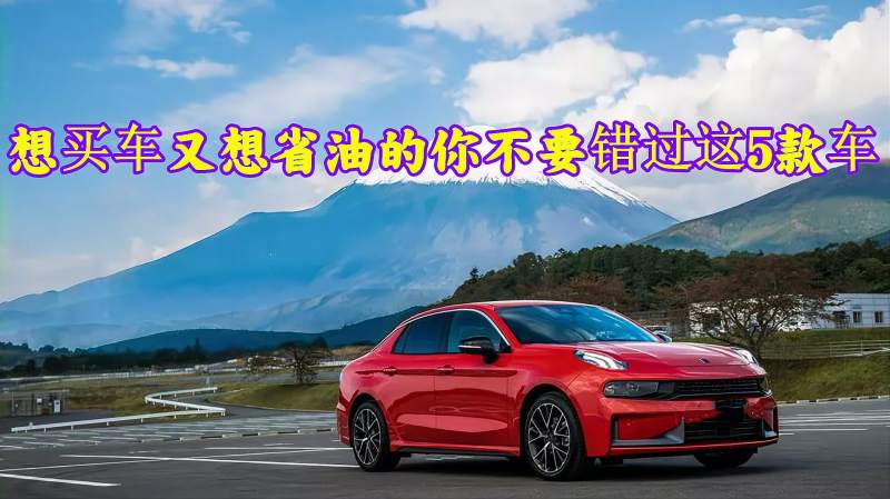 想买车但又想省油钱？看这5款车就足够了，油耗最低只需4.9L