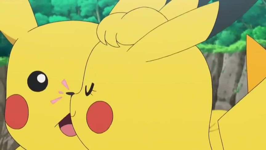 原来皮卡丘为了自己的喜欢的那个它可以奋不顾身,去吧皮卡丘