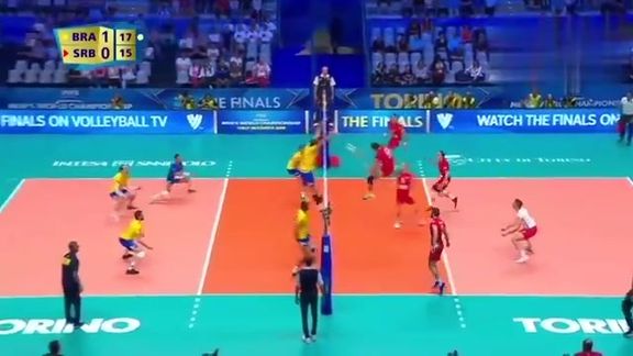 男排世锦赛!巴西3-0横扫塞尔维亚,将与波兰争冠!
