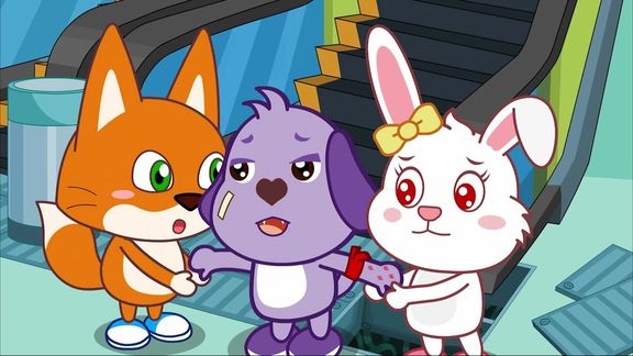 咕力咕力丫米果 咬人的电梯亲子游戏