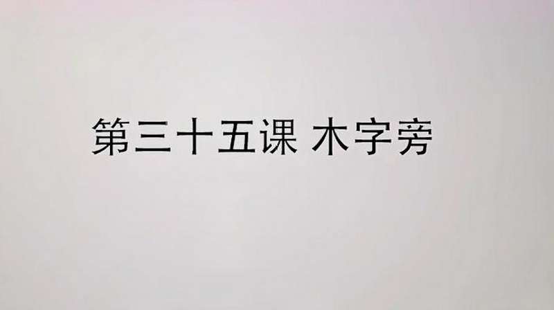 一手好字,硬笔书法学习第35天,偏旁部首木字旁练习,钢笔字学习