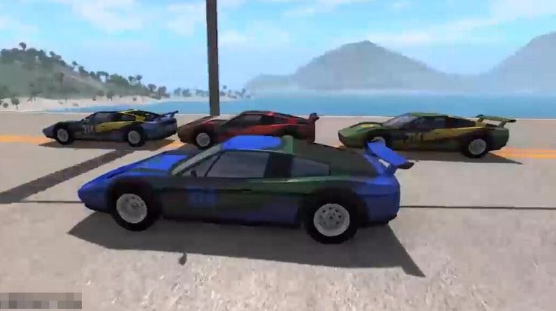 高速行驶中的轻微擦碰 也能造成交通事故 车祸模拟游戏