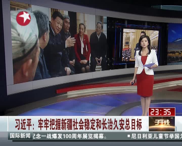 习近平:牢牢把握新疆社会稳定和长治久安总目标