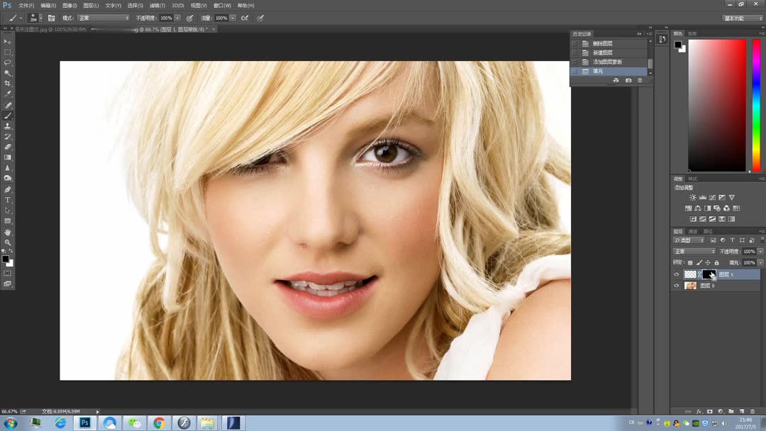 ps教程日系风 打造超级模特 梦幻图片 抠图