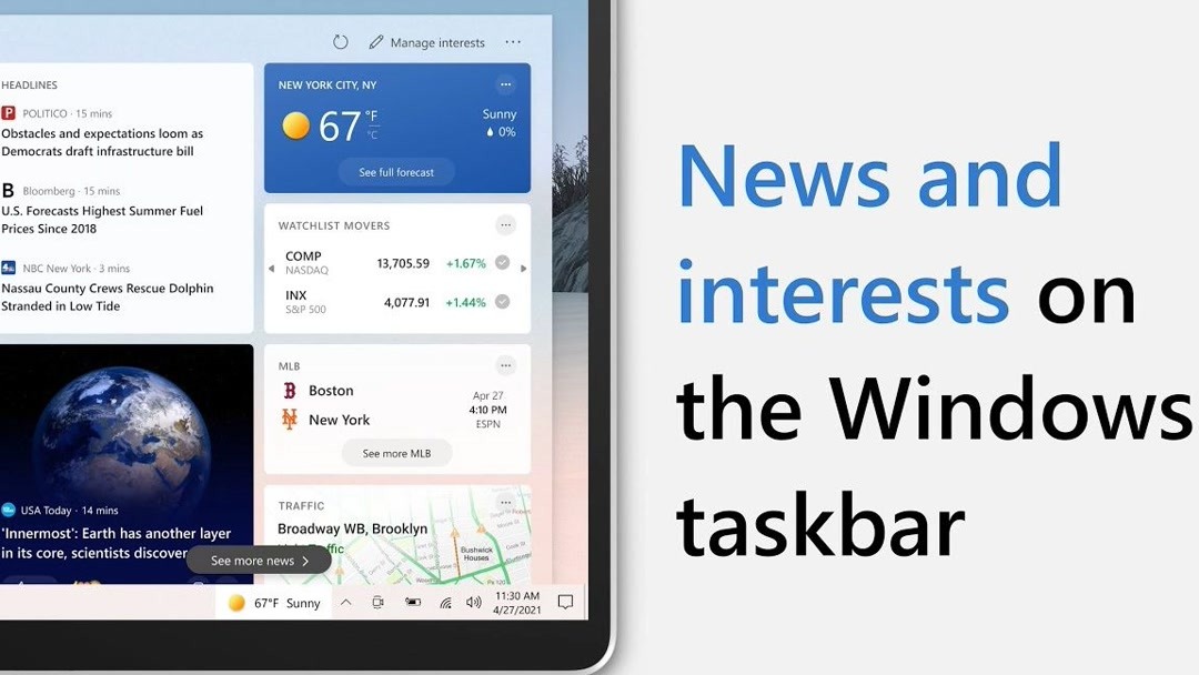 【微软】这,就是 Windows 10 任务栏全新的「新闻和兴趣」!