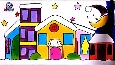 幼儿绘画故事: 校园草丛朦朦胧胧简笔画