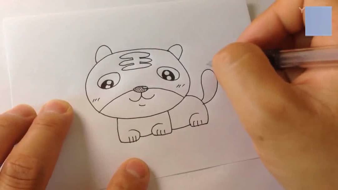 儿童简笔画之动物篇,画可爱的小猫咪