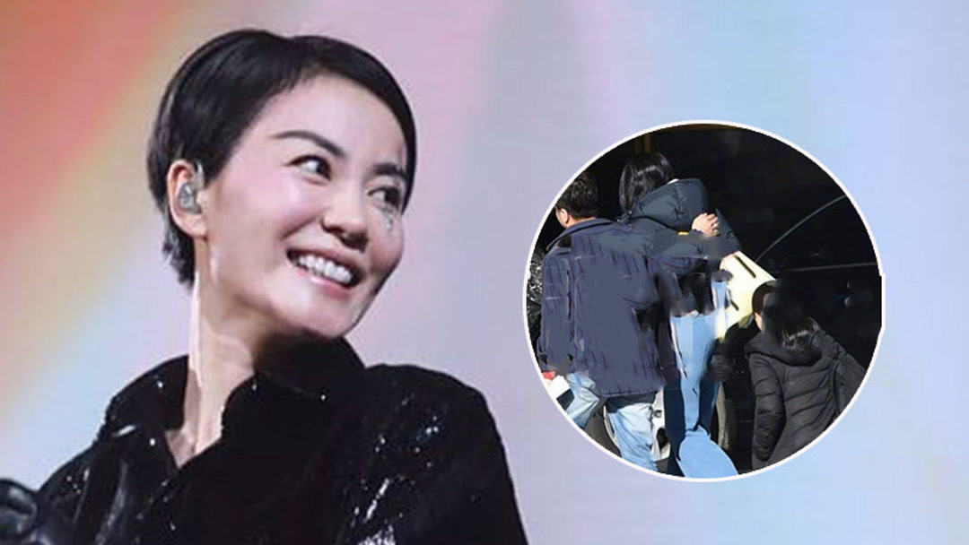 王菲亮相2018春晚彩排 全幅武装只剩潇洒背影