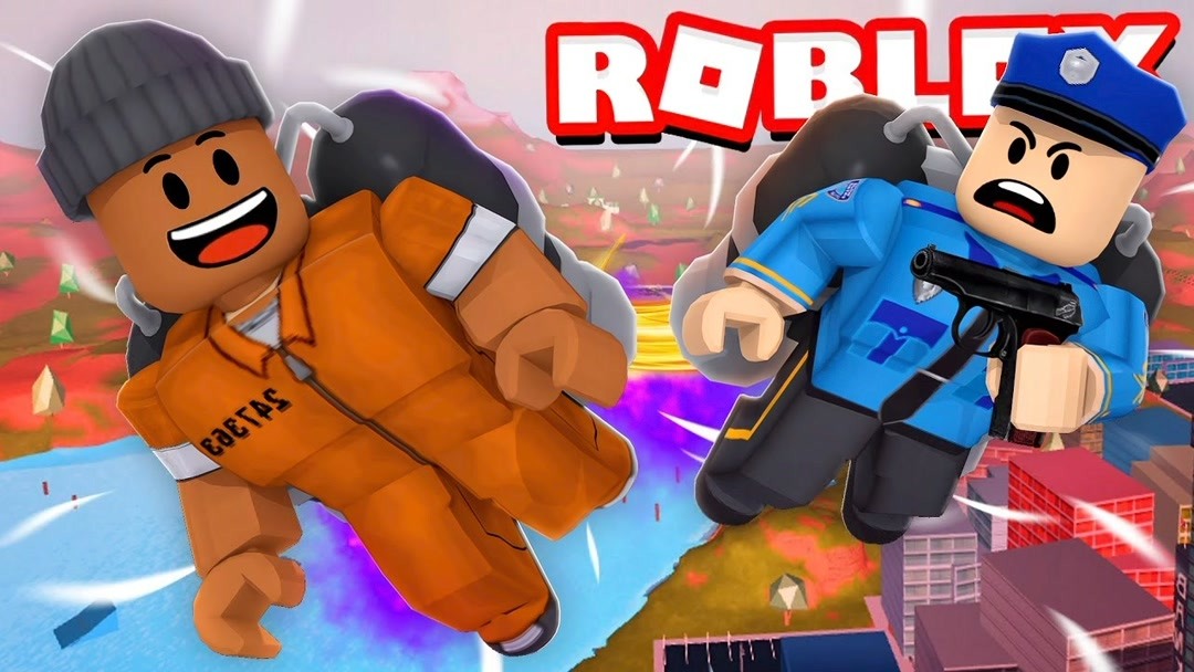 Roblox越狱模拟器:解锁炫酷火箭背包!被警察抓到啦?小格解说