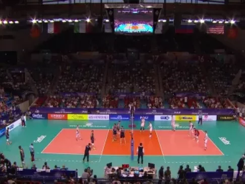 2017世界男排联赛PAU站 意大利-法国 1-3