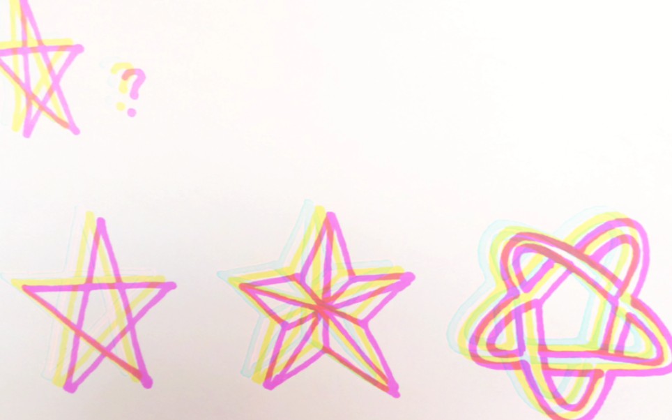 最火五角星的画法