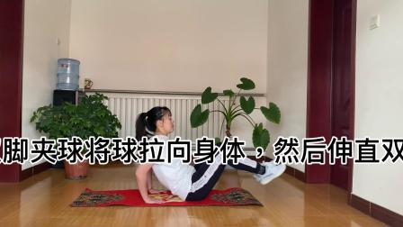 双手头后向前掷实心球