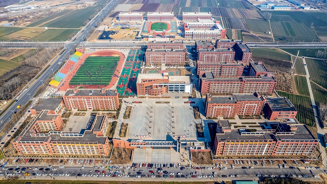 滑县实验学校:集幼儿园小学初中高中高考补习班一体化丨航拍