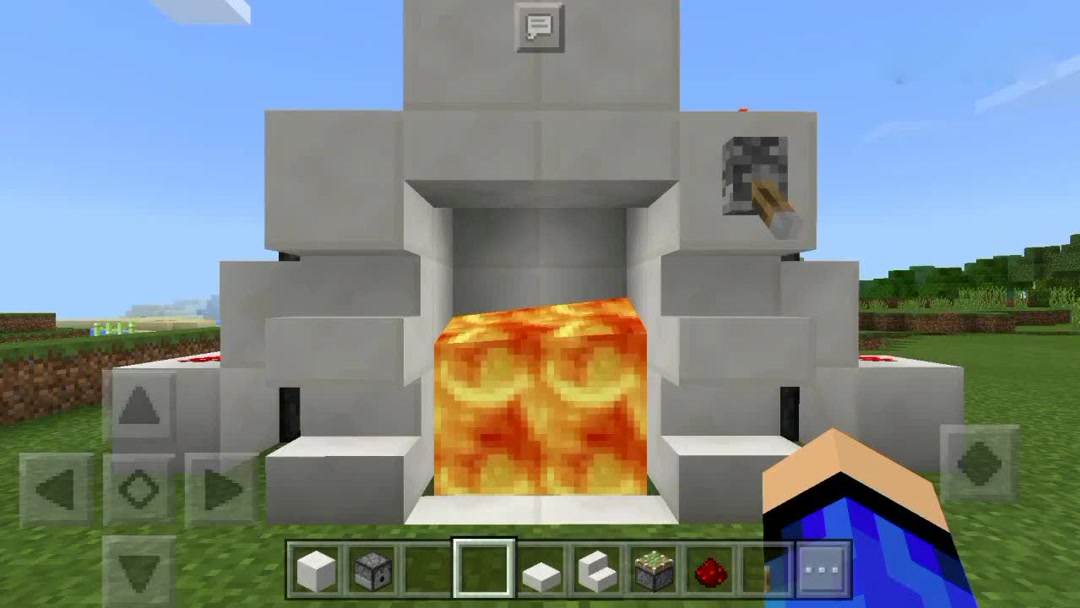 我的世界PE 岩浆门!岩浆门!还能隐藏你的贵重东东
