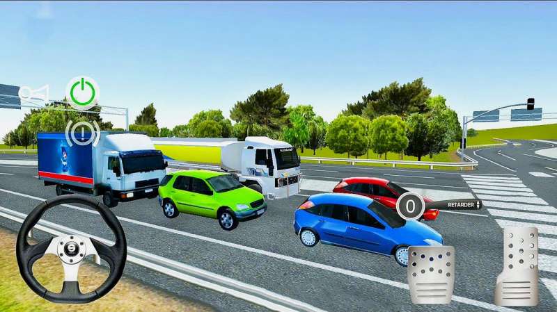 乡镇公路模拟驾驶油罐车小游戏