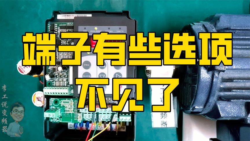 汇川变频器MD380,为什么端子功能的有些选项缺失了?