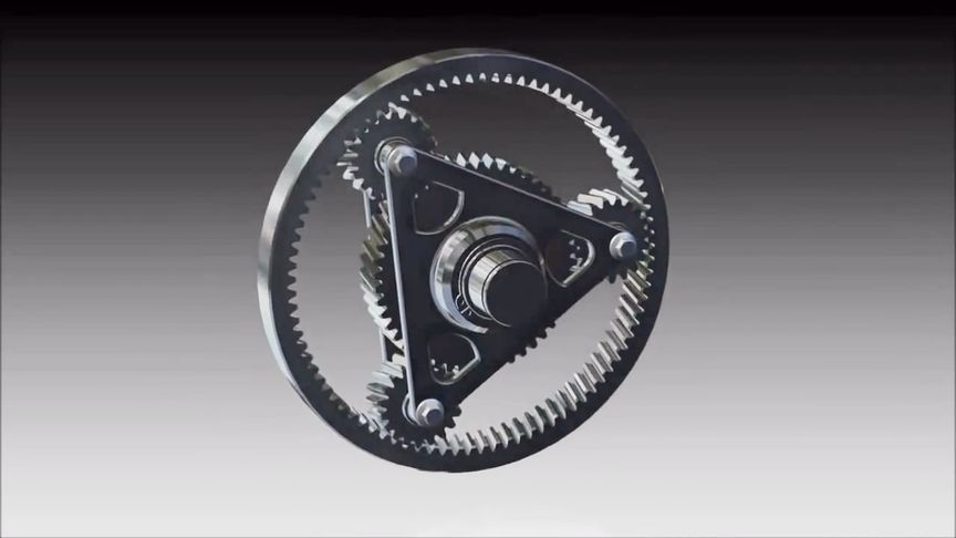 90秒看懂行星齿轮系统工作原理