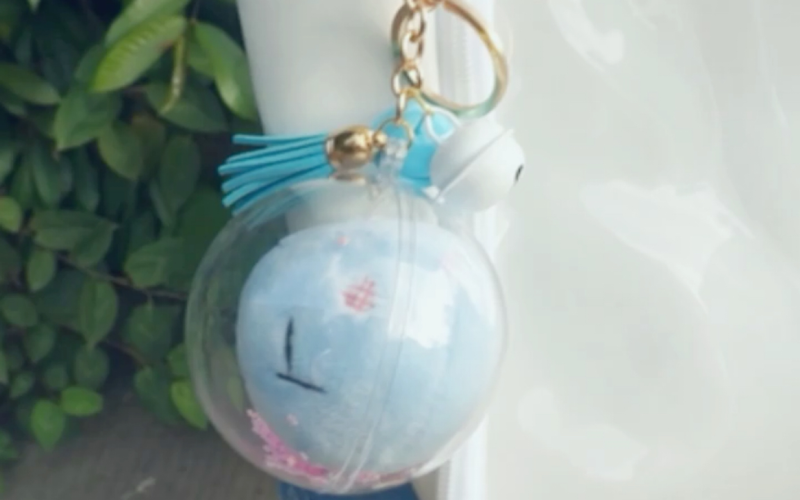 【PM痛包】团子保护盒!多色铃铛流苏亚克力球娃娃挂件透明套钥匙扣