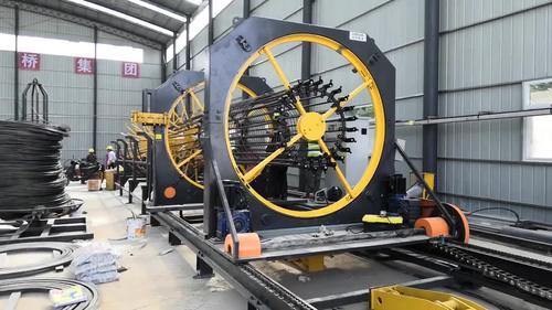 全自动数控钢筋笼滚焊机施工现场回传现场视频