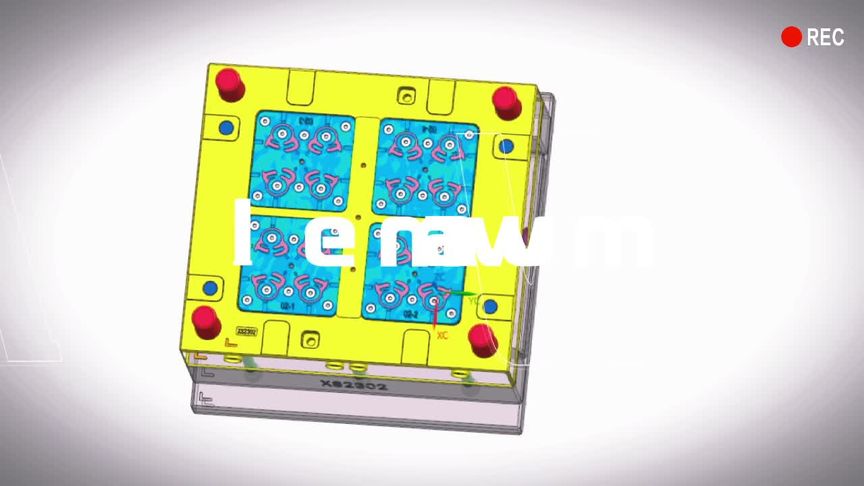 #卡箍模具 #卡箍 模具设计好了,马上下料。 #模具 #注塑成型