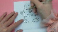 用手工纸折一折, 画上可爱大熊猫, 打开美美哒, 手工DIY视频