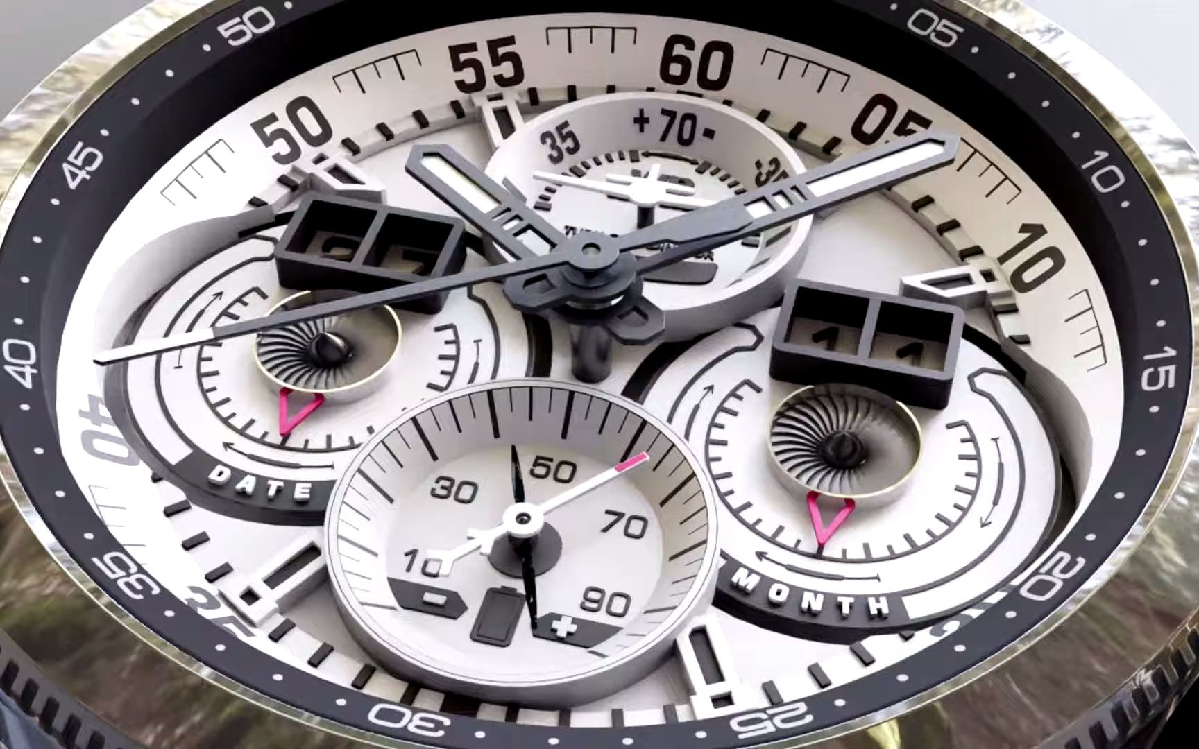 涡轮增压机械腕表 设计感不错