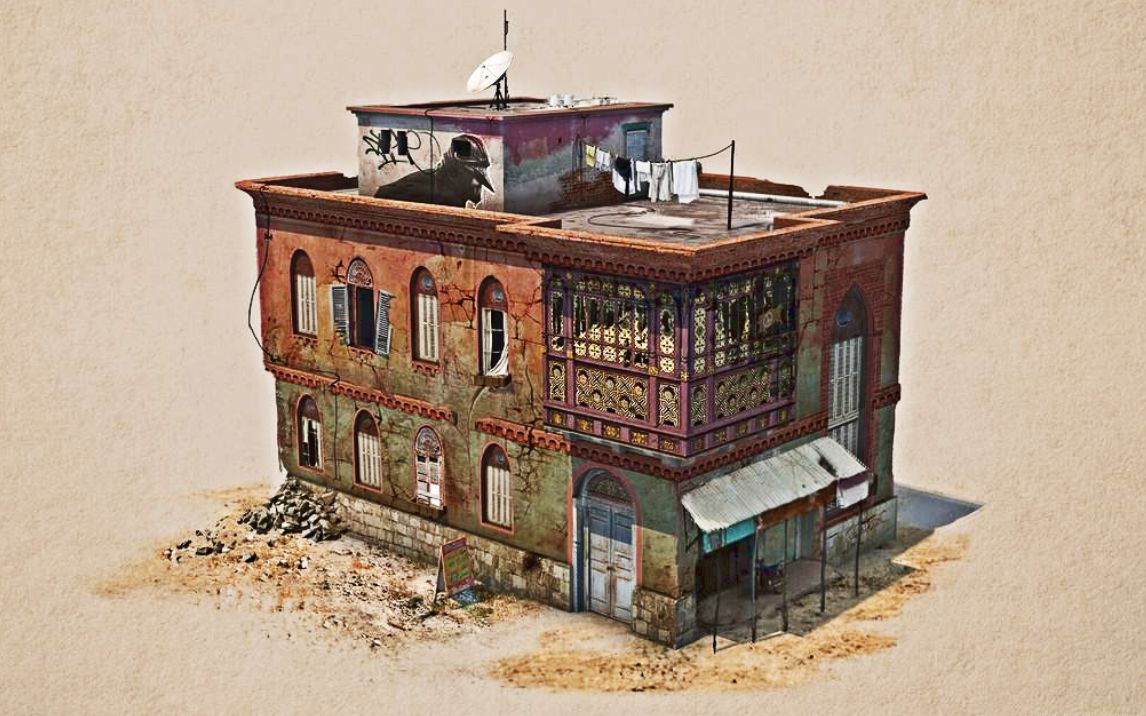 【Maya建模】影视写实土著场景制作,模型布线技巧教程