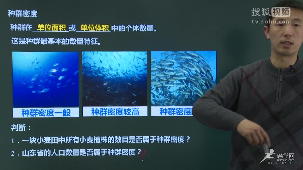 高中生物名师课种群的特征和数量