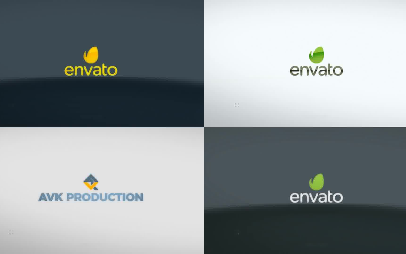 8271 魔方旋转标志展示AE模板