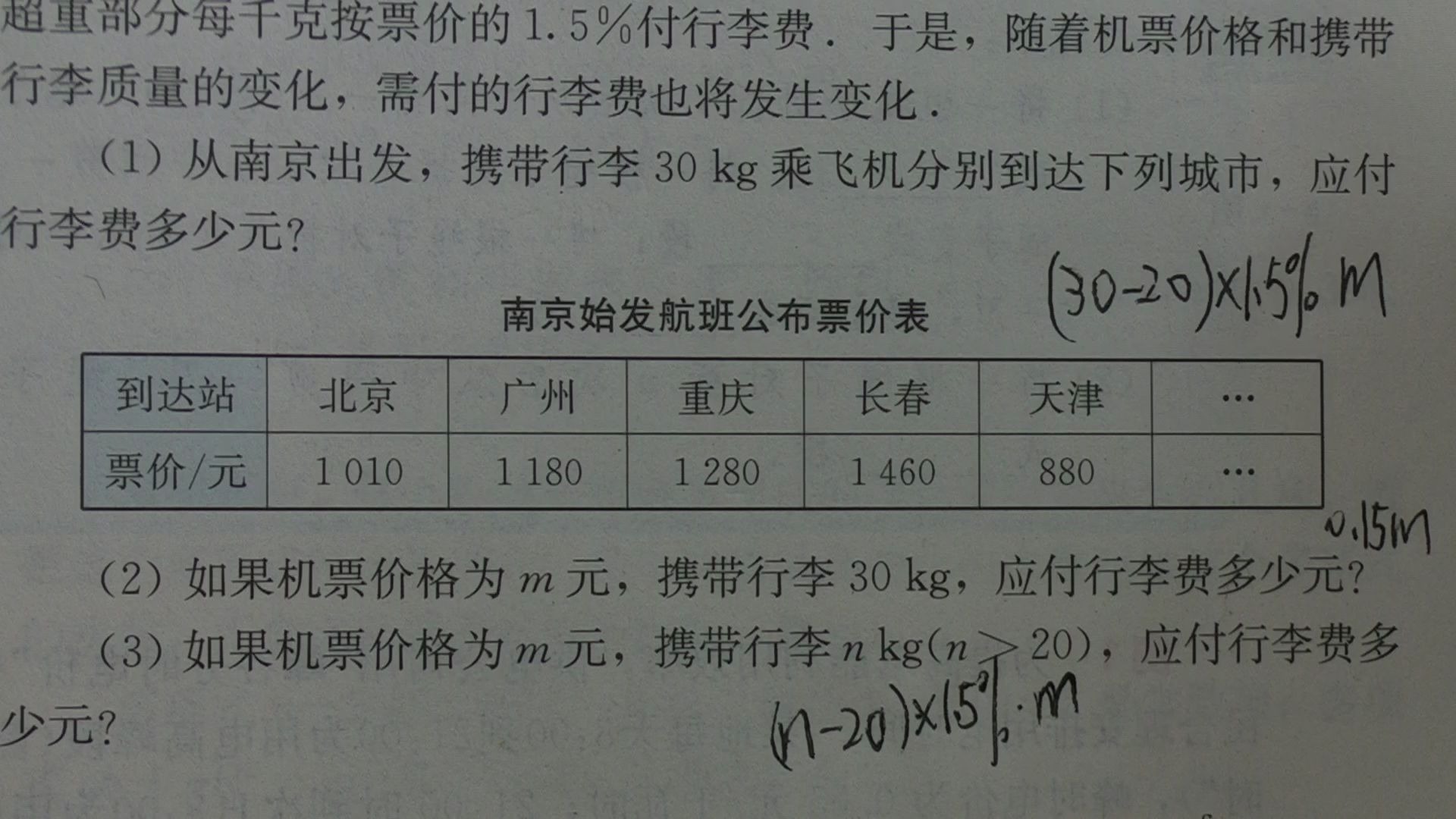 代数式讲解苏科版初一数学上册