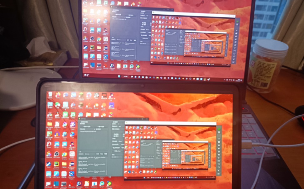 套 娃 投 屏 ——当你同时使用QtScrcpy与spacedesk