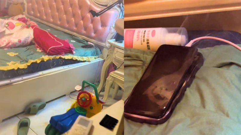 女子手机充电半夜突然爆炸,满屋浓烟但并未受伤,情况太危险