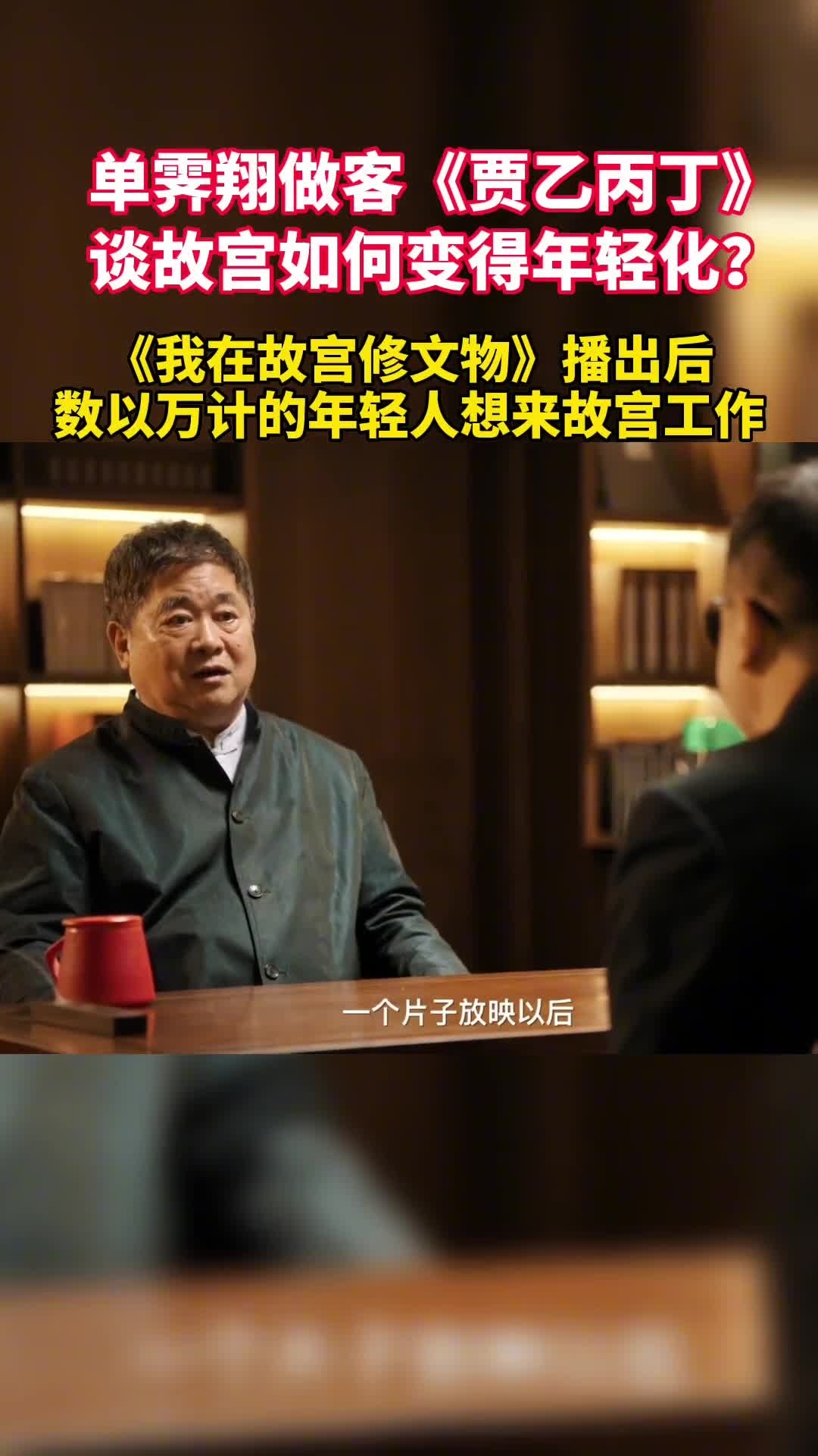 ...《贾乙丙丁》,谈及故宫年轻化原因,《我在故宫修文物》播出后,数以...