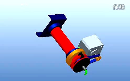 初学练习:360度连续旋转平台ProE运动仿真